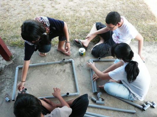 ISKL students help build basking traps • Turtle Conservation Society of ...