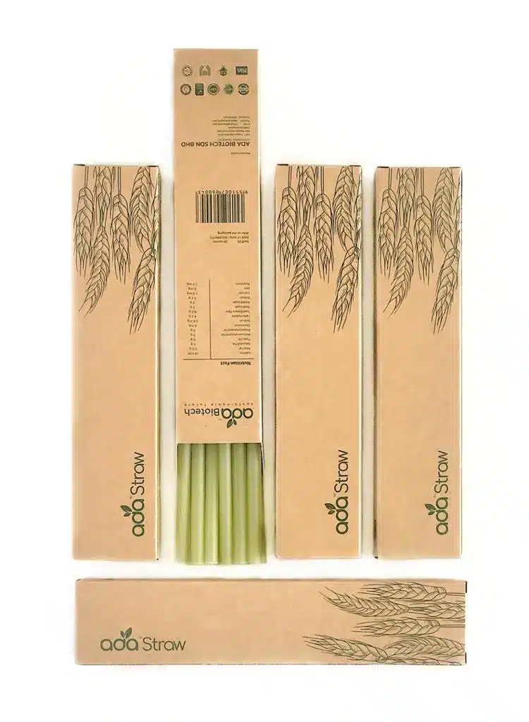ADA™ Straws (12 pcs) 100% Decomposable Rice Straws • Turtle ...